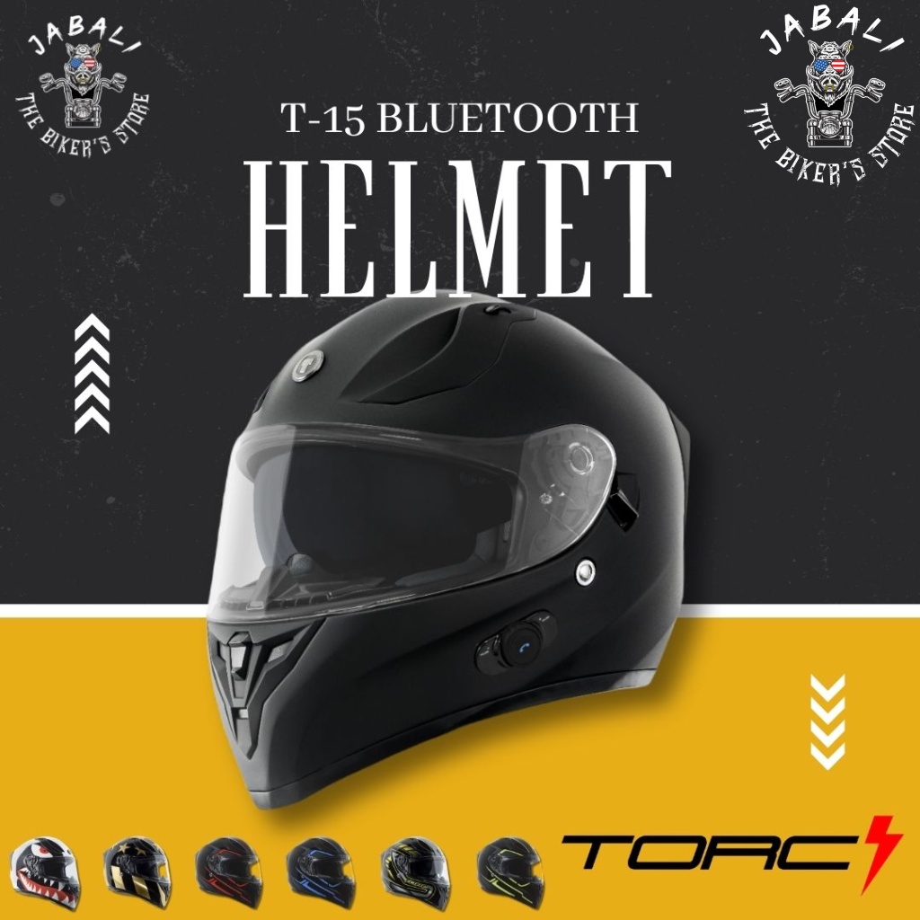 T-15 Bluetooth Torc Helmet | Jabali The Biker's Store