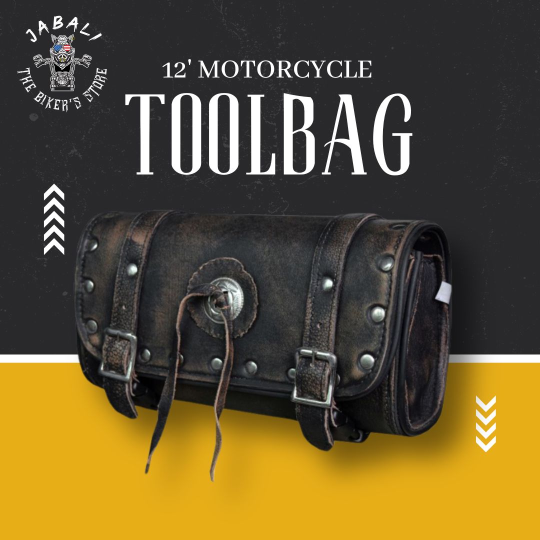 Dream Apparel 12" PVC Motorcycle Tool Bag: Rugged & Stylish Protection